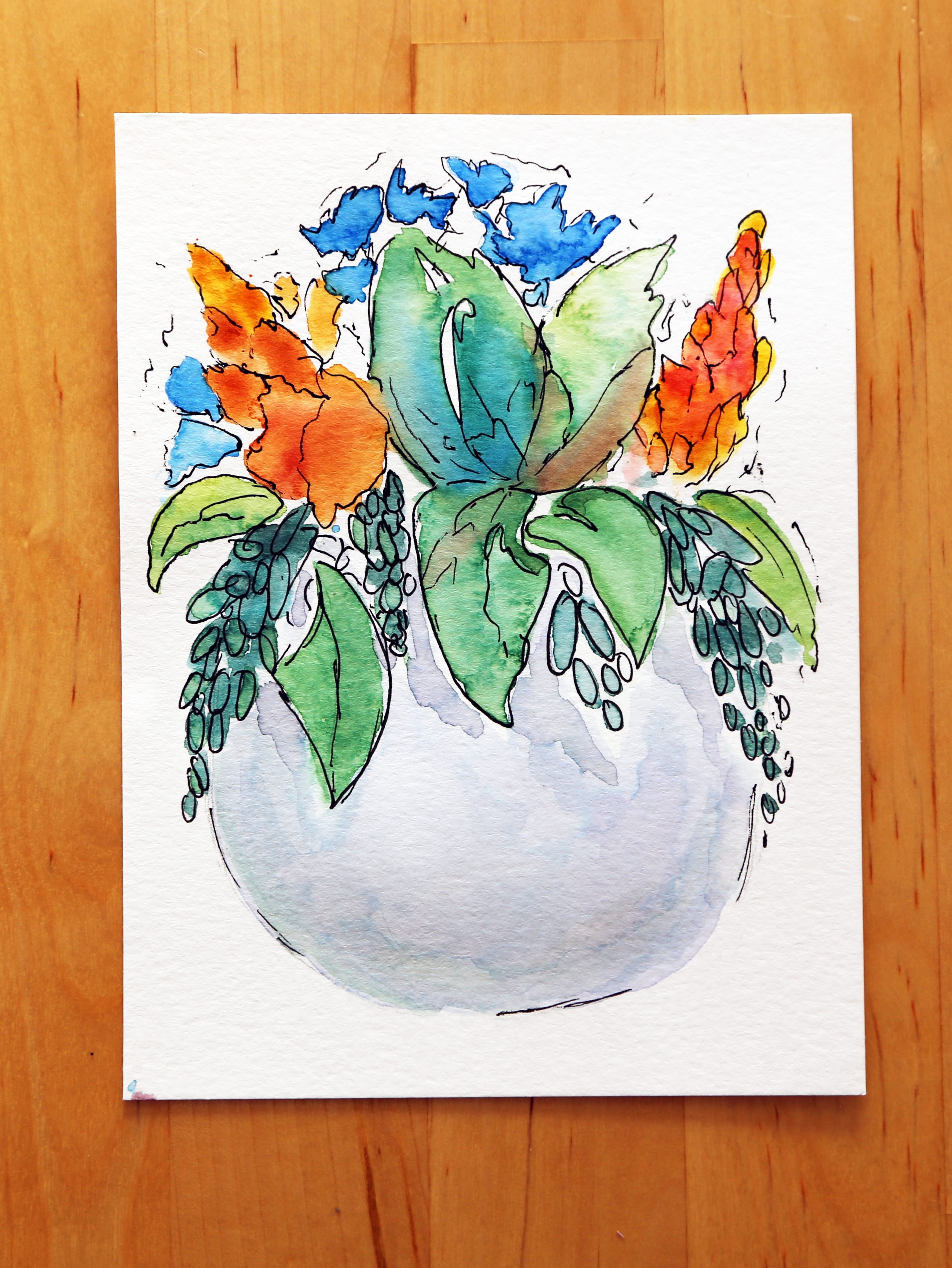 WatercolorFlowerArrangement – Parcel Arts